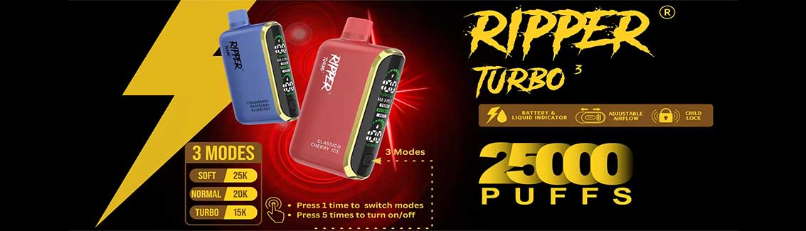 Ripper Turbo 3 25K Disposable – Tagged "Flavor_Sweets - G.B" – Bay Vape