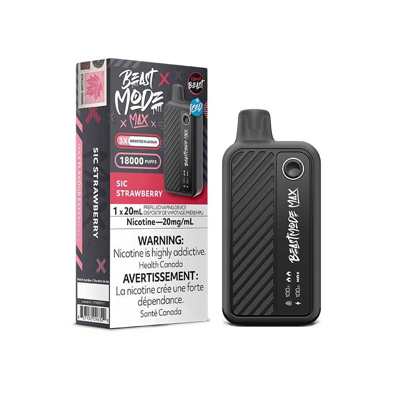 Flavour Beast Mode Max 18K - Sic Strawberry Iced | Bay Vape