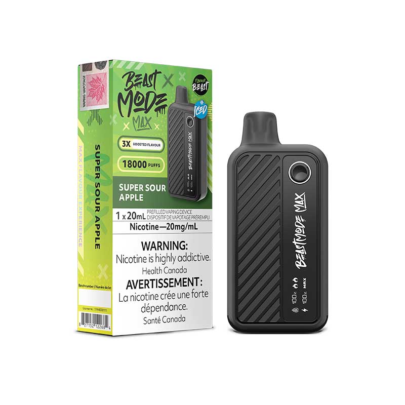Flavour Beast Mode Max 18K - Super Sour Apple | Bay Vape