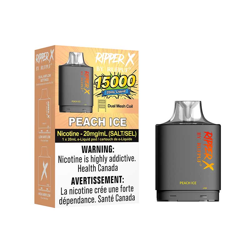 Rufpuf Ripper X Pod 15K - Peach Ice | Bay Vape