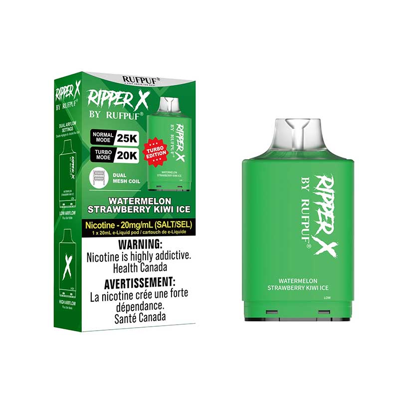 Rufpuf Ripper X Pod 25K - Watermelon Strawberry Kiwi Ice | Bay Vape